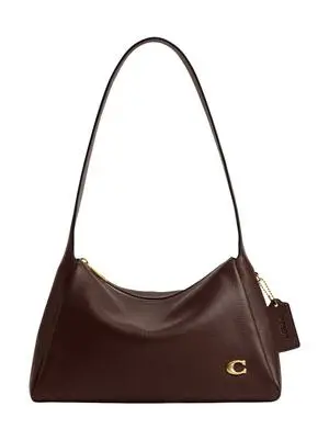 COACH Lola Shoulder Bag In Grained Leather - Black
