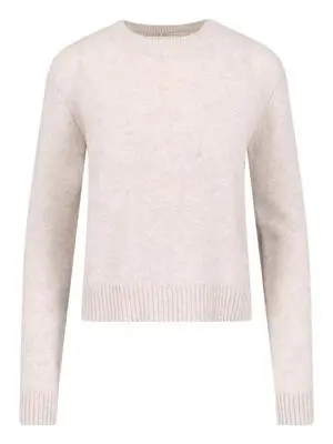 LISA YANG Long-sleeved Crewneck Sweater - Beige