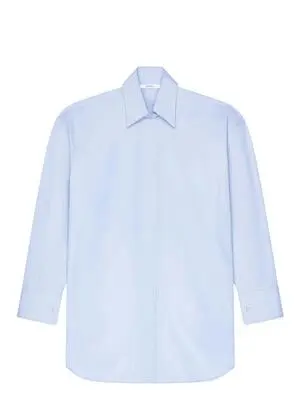 Givenchy Asymmetrical Poplin Shirt - Blue