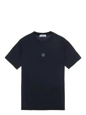 Stone Island Logo-print Short-sleeved T-shirt - Blue