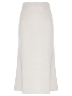 Herno Herno Ribbed Flared Dress White