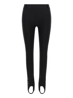 Moschino High-waisted Leggings - White/black
