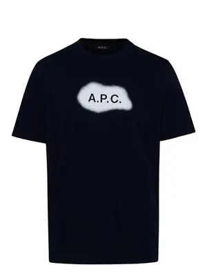 A.p.c. Logo-printed Crewneck T-shirt - Black
