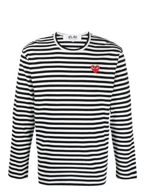 Play Comme Des Garcon Short-sleeved T-shirt - Black