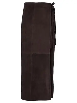 NOUR HAMMOUR Nour Hammour Wrap Midi Skirt With Tie Detail