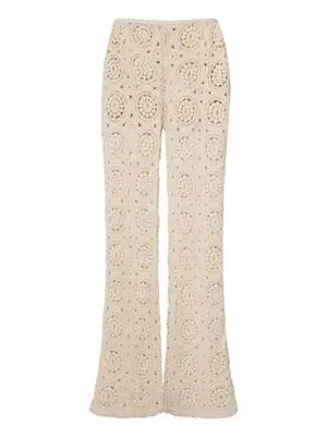 FRAME Crocheted Trousers - Nude