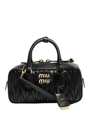 Miu Miu Quilted Shoulder Bag - Black