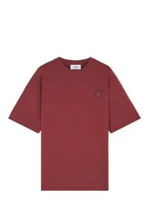 Maison Kitsuné Chillax Fox Patch Crewneck T-shirt - Red