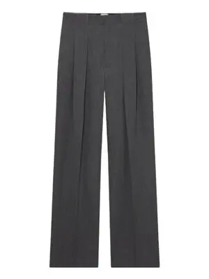 Casablanca Pleated Detail Casual Pants - Grey