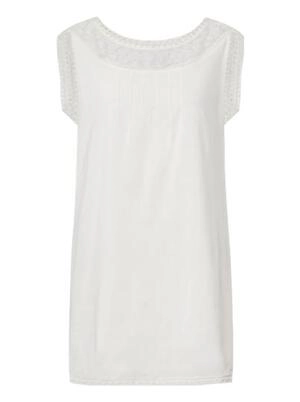 POSSE Posse Danielle Lace-Trimmed Cotton Mini Dress