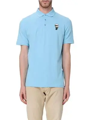 Karl Lagerfeld Short-sleeved Polo Shirt - Blue