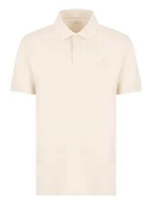 EA7 Raised-logo Polo Shirt - Beige