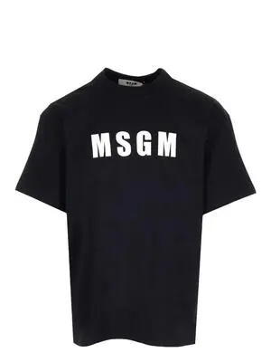 MSGM Logo Longline T-shirt - Black