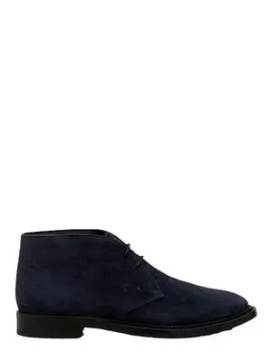 TOD'S Desert Almond-toe Ankle Boots - Black