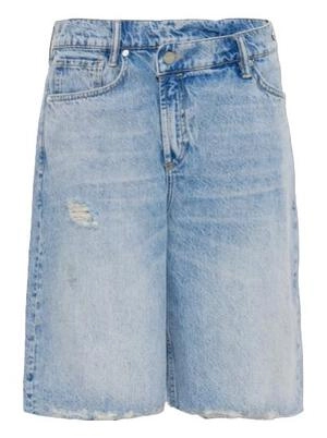 ALLSAINTS Distressed Denim Shorts With Belt Loops - Blue