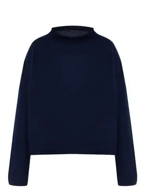 LISA YANG Sandy Turtleneck Sweater - Navy