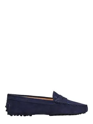 TOD'S Tod's Suede Penny Loafers With Rubber Bean Sole