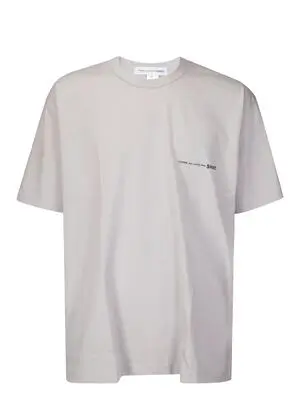 Comme Des Garçons Cotton T-shirt With Print - Grey