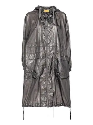 PARAJUMPERS Hooded Longline Raincoat - Gray