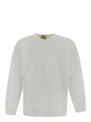 TEN C Long-sleeved Sweater With Patterned Detailing - Gray