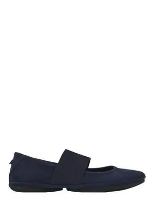 Camper Ballerina Flats With Elastic Strap - Black