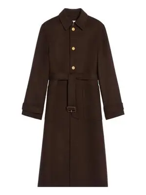 Celine Double Face Cashmere Coat - Brown