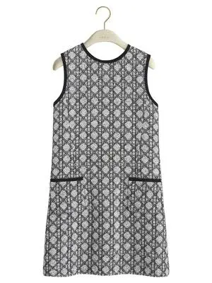 Dior Short Macrocannage Dress - Gray