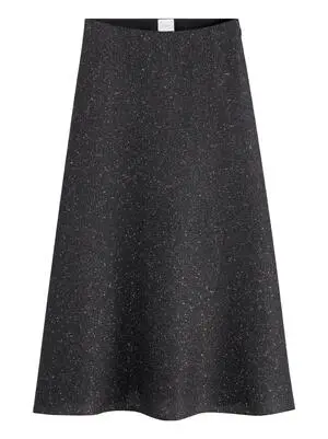 Dior Mid-length Flared Skirt With Tonal Lining - Black