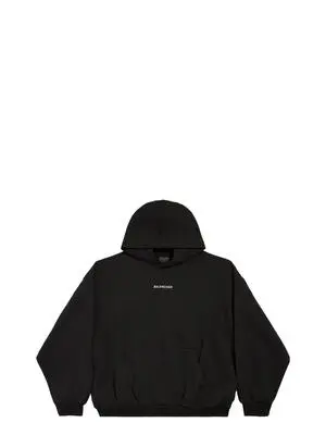 Balenciaga Medium Fit Hoodie - Black