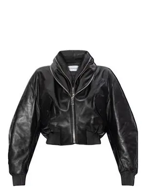 Givenchy Shawl Collar Zip-up Bomber Jacket - Black