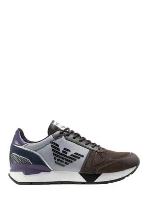 Emporio Armani Logo Detail Sneakers - Black