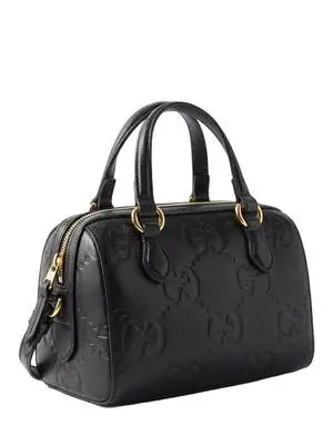Gucci Gg Embossed Leather Mini Bag - Black
