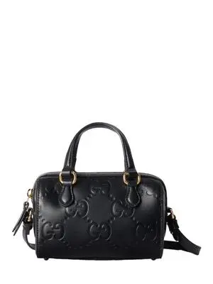 GUCCI GG Embossed Leather Mini Bag
