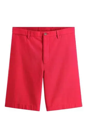 Dior Riviera Chino Shorts With Leather Jacron Label - Red