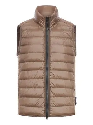 Stone Island High Neck Quilted Gilet - Brown