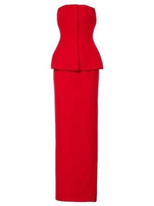 Roland Mouret Crepe Gown - Red