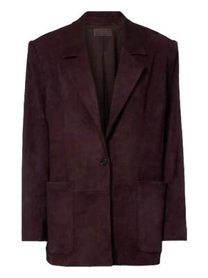 Stouls Berliner Suede Blazer - Black