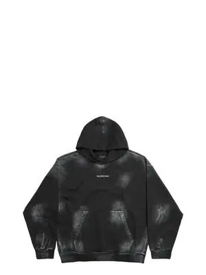 Balenciaga Medium Fit Hoodie - Black