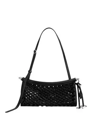 Alaïa Small Le Click Macramé East-west Bag - Black