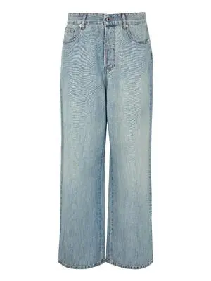Miu Miu Miu Miu Belt Loop Jeans Gray