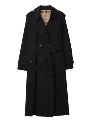 Burberry Waterloo Long Heritage Trench Coat - Black