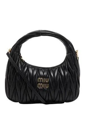 Miu Miu Wander Shoulder Bag - Black