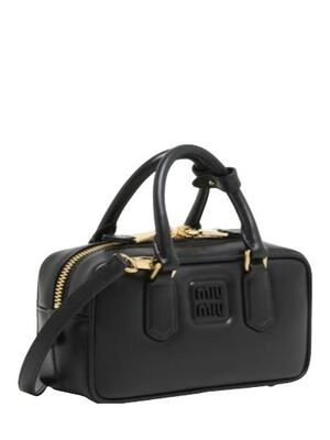 Miu Miu Logo Handbag - Black