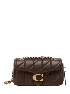 COACH Tabby Shoulder Bag 20 Quilted Leather With Chain Strap - Brown