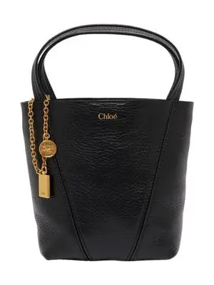 Chloé Logo Shoulder Bag - Black