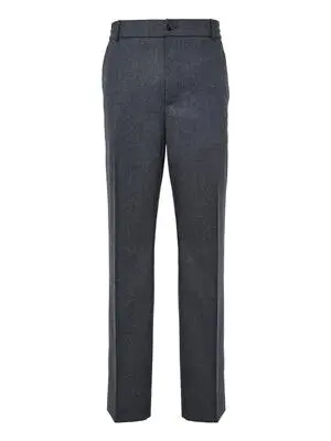 Moncler Straight-leg Casual Pants With Pleats And Flap Pockets - Black