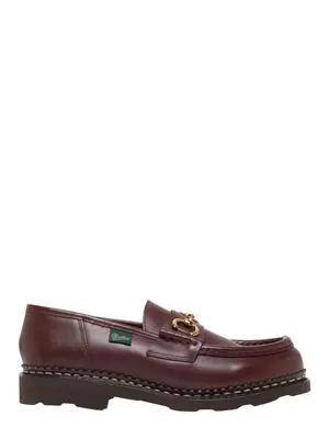 Paraboot Paraboot Orsay Loafers With Block Heel And Embossed Logo Red