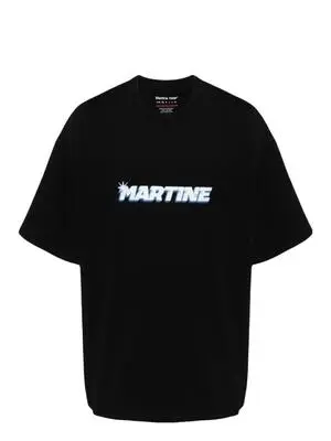 Martine Rose Logo Printed Crewneck T-shirt - Black