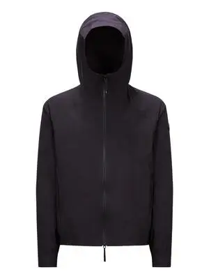 Moncler Zip Up Hooded Jacket - Black