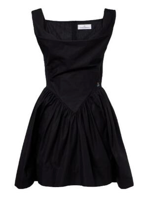 VIVIENNE WESTWOOD Sunday Cotton Mini Dress - Black